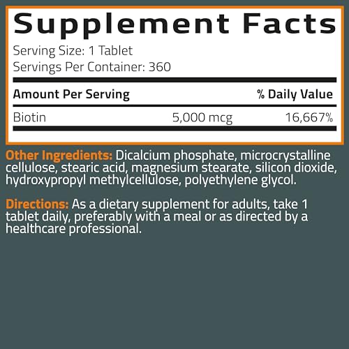 Bronson biotin for overall wellness boost