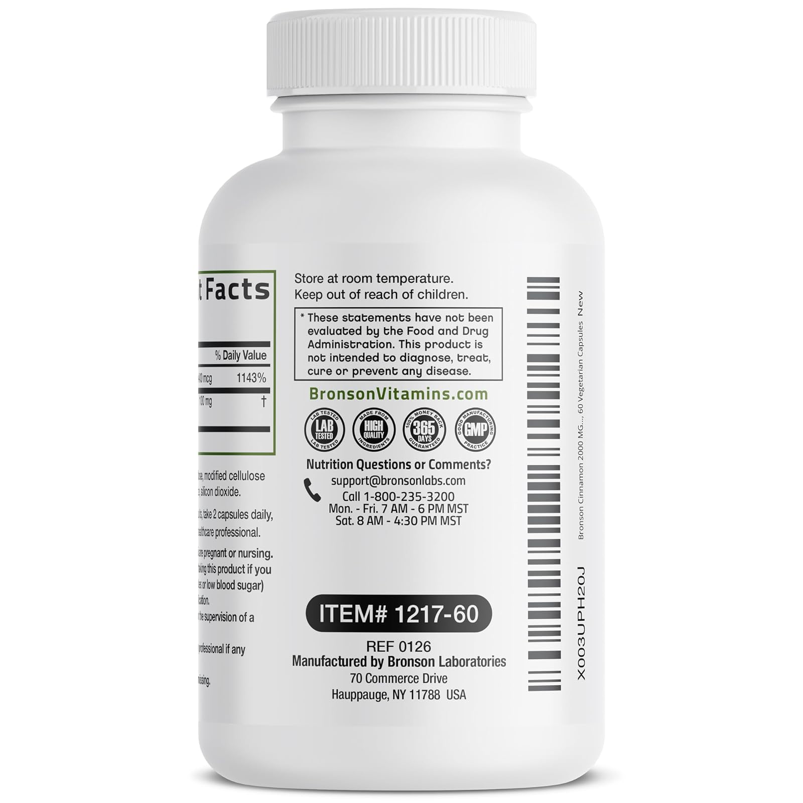 Bronson capsules for balanced nutrition