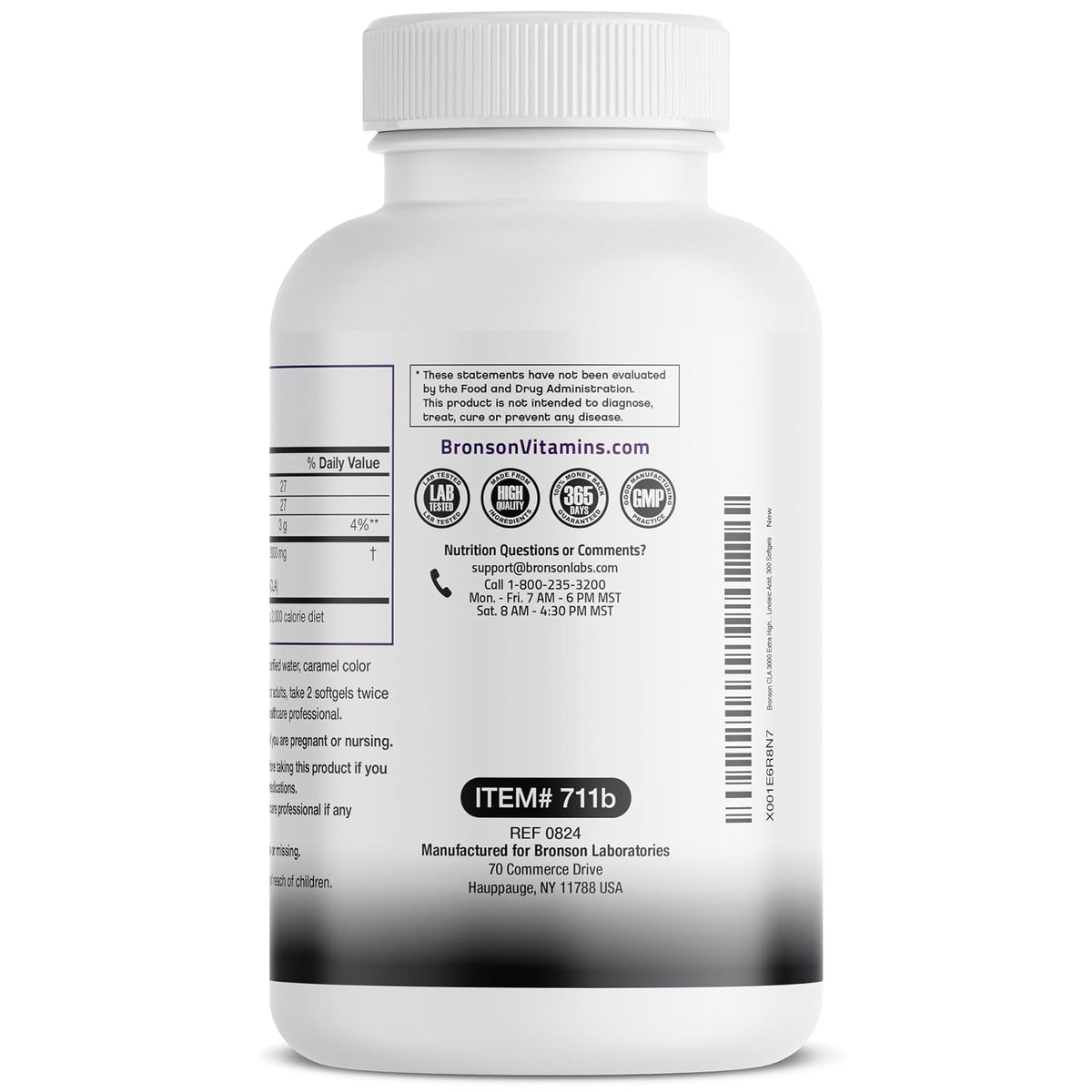 Bronson CLA softgels for fitness enthusiasts