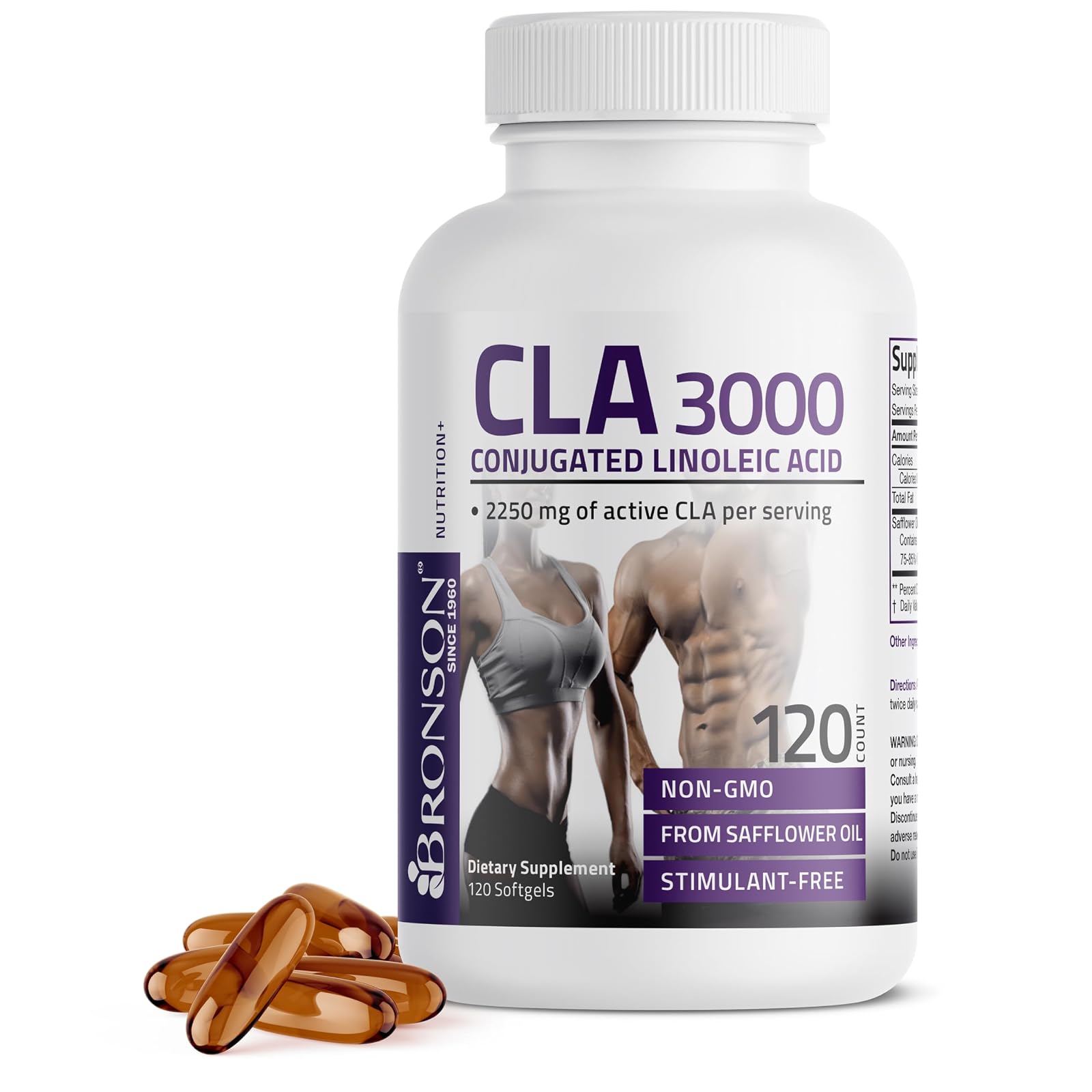 Bronson CLA softgels for weight loss