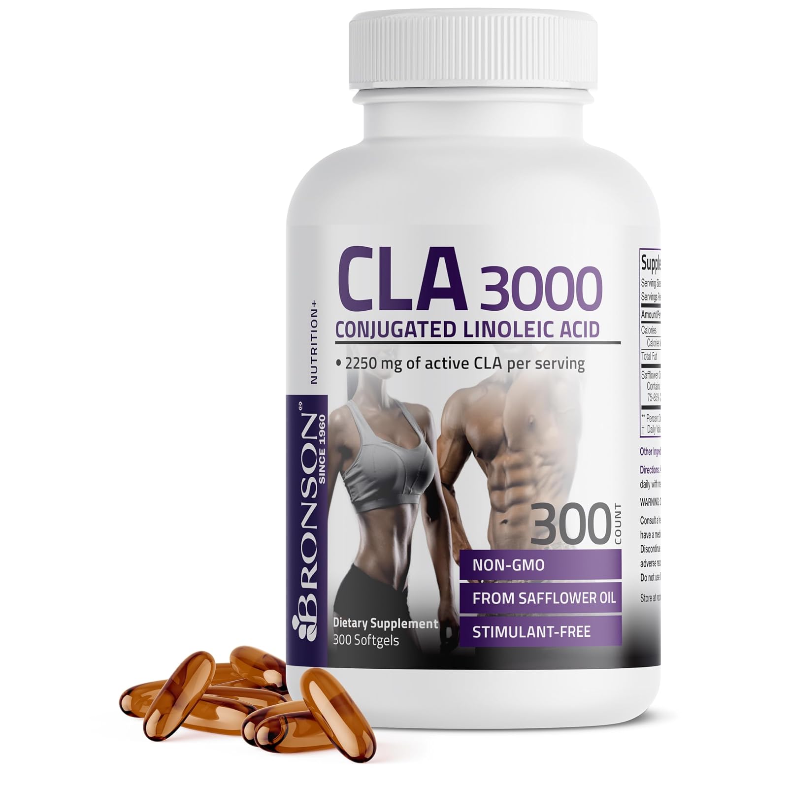 Bronson CLA softgels for weight loss