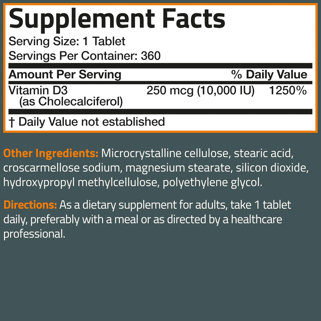 Bronson D3 for overall wellness