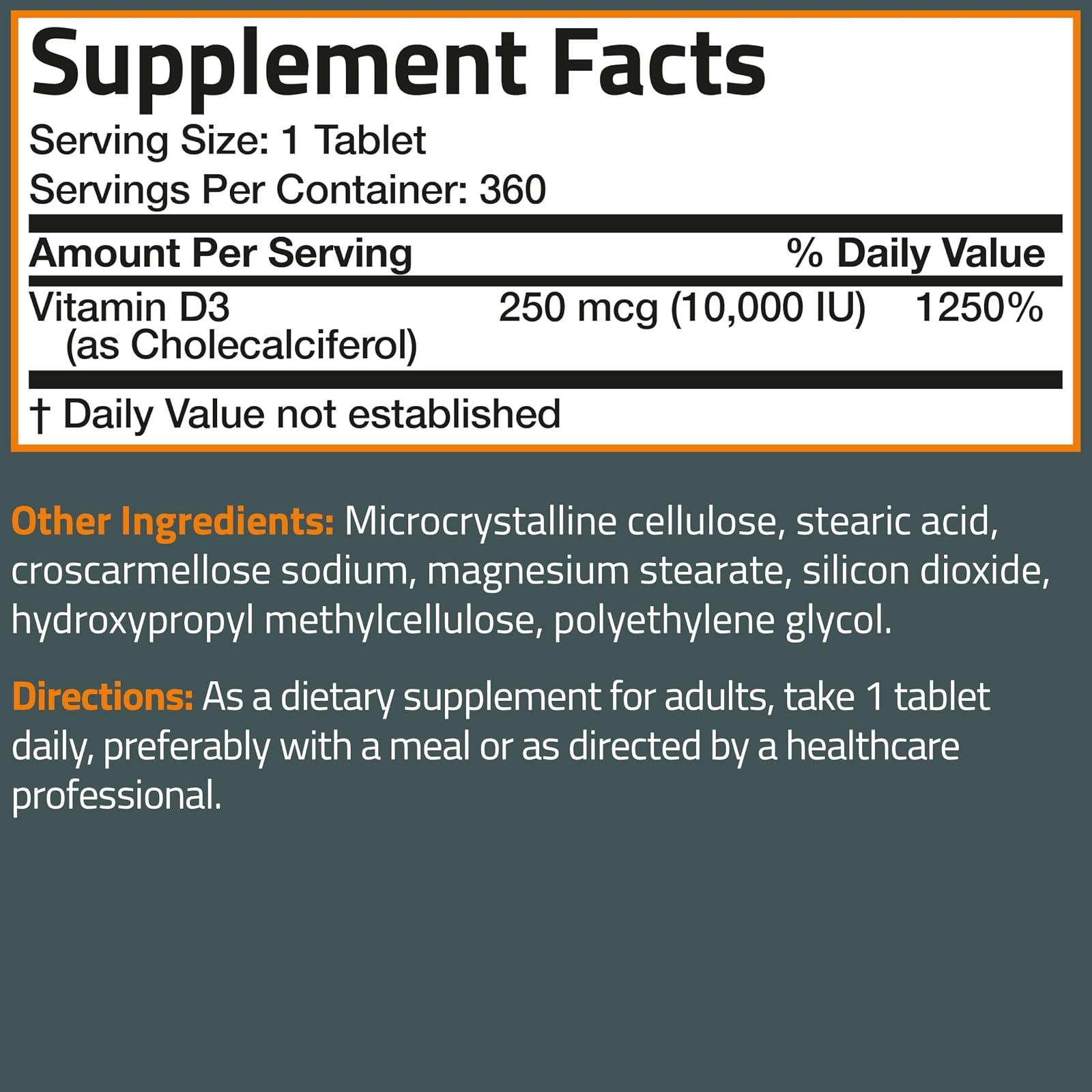 Bronson D3 for overall wellness
