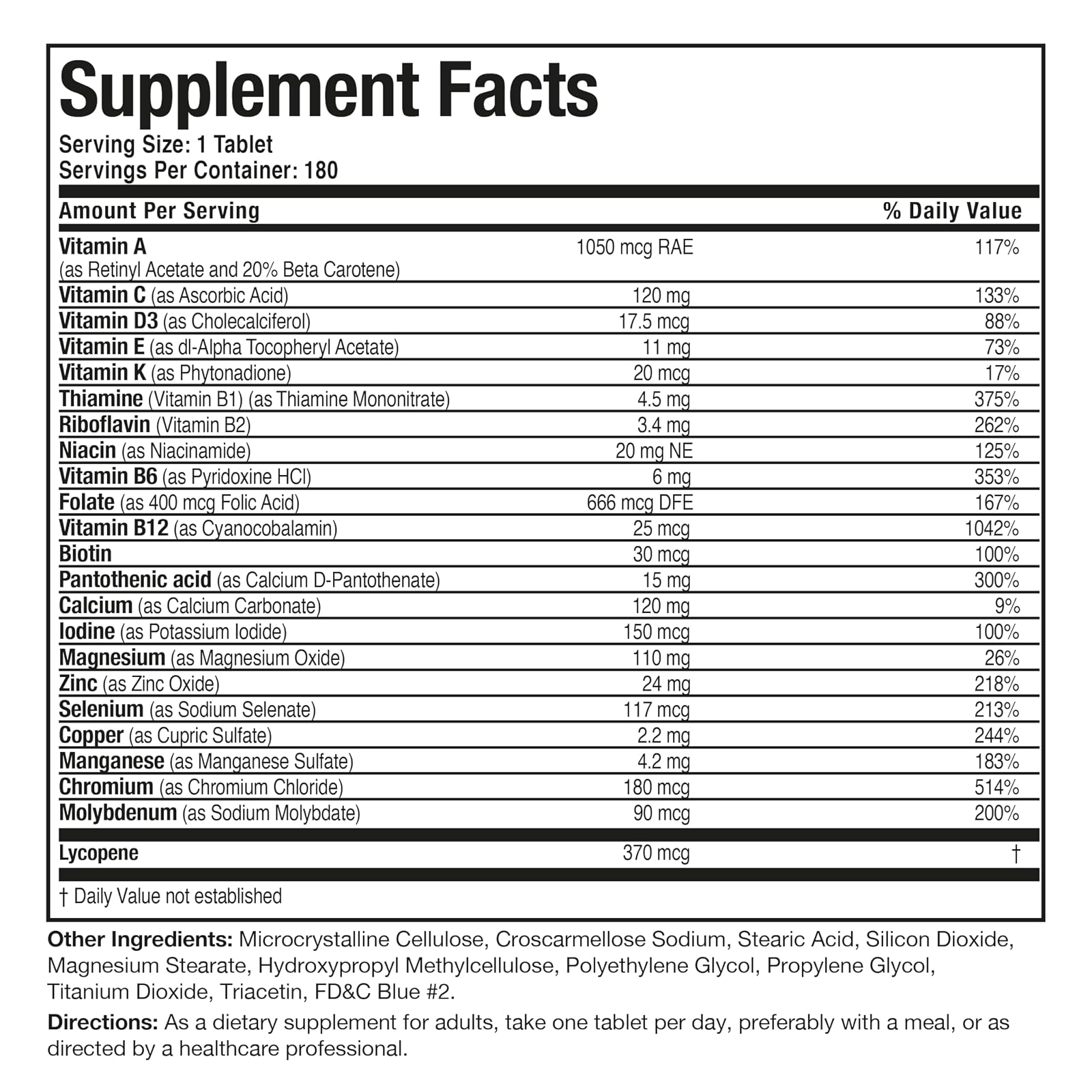 Bronson daily multivitamin for energy
