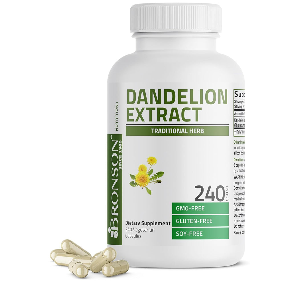 Bronson dandelion extract capsules