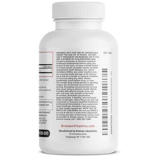 Bronson DHEA multivitamins for seniors wellness