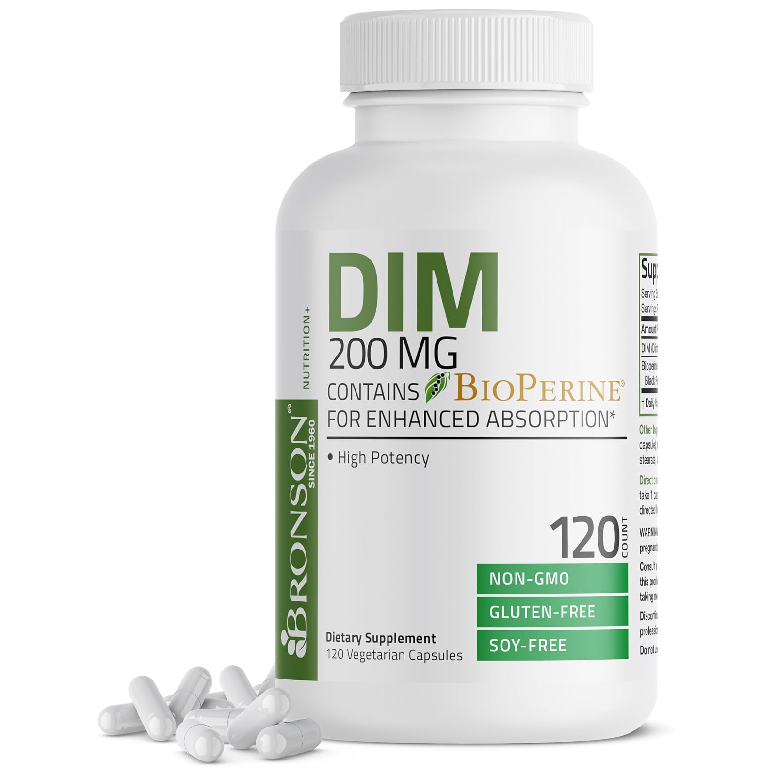 Bronson DIM vegetarian capsules benefits
