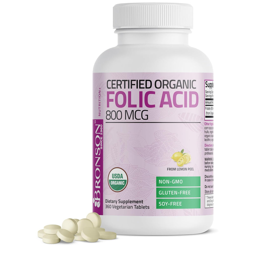 Bronson folic acid 800 mcg tablets
