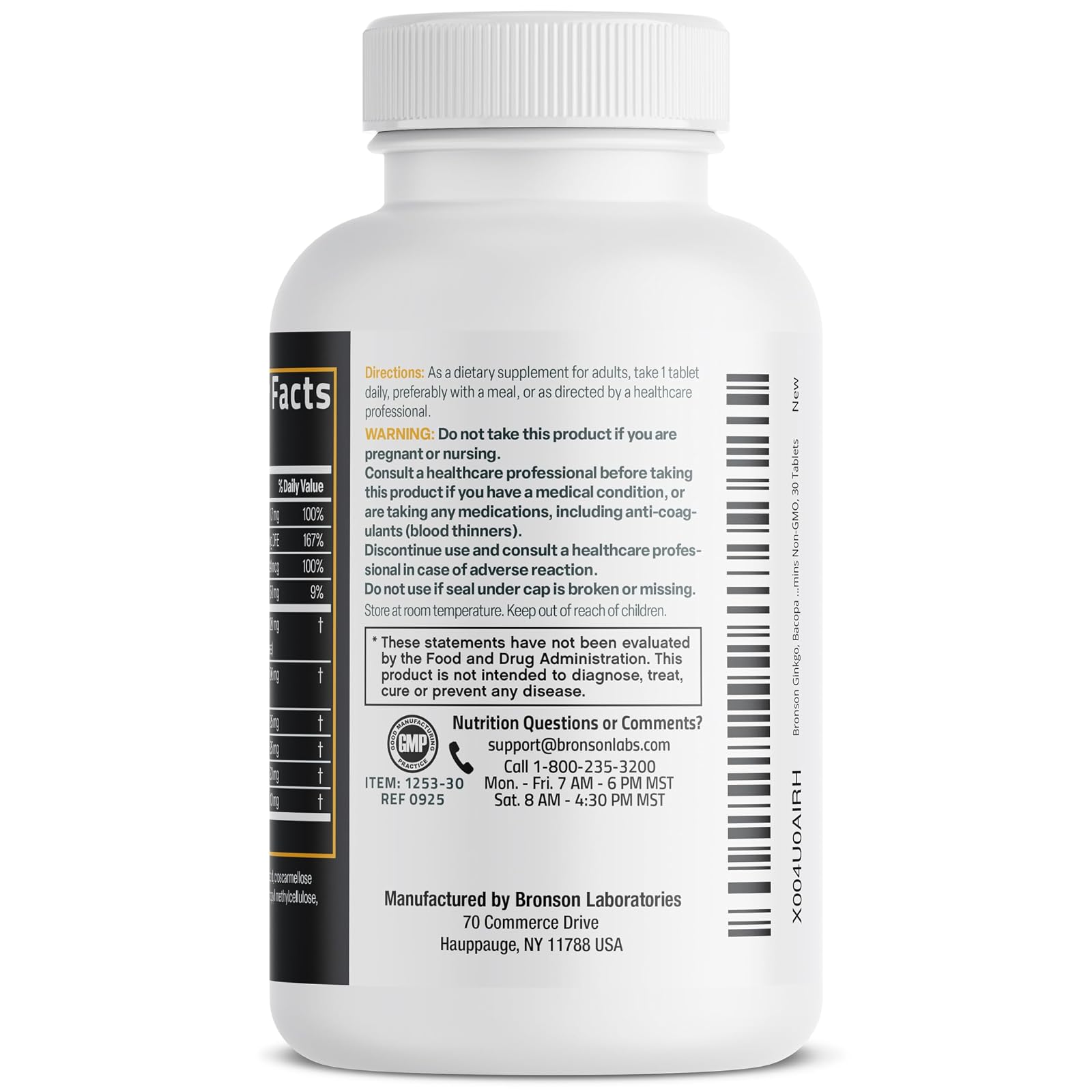 Bronson ginkgo biloba energy boost