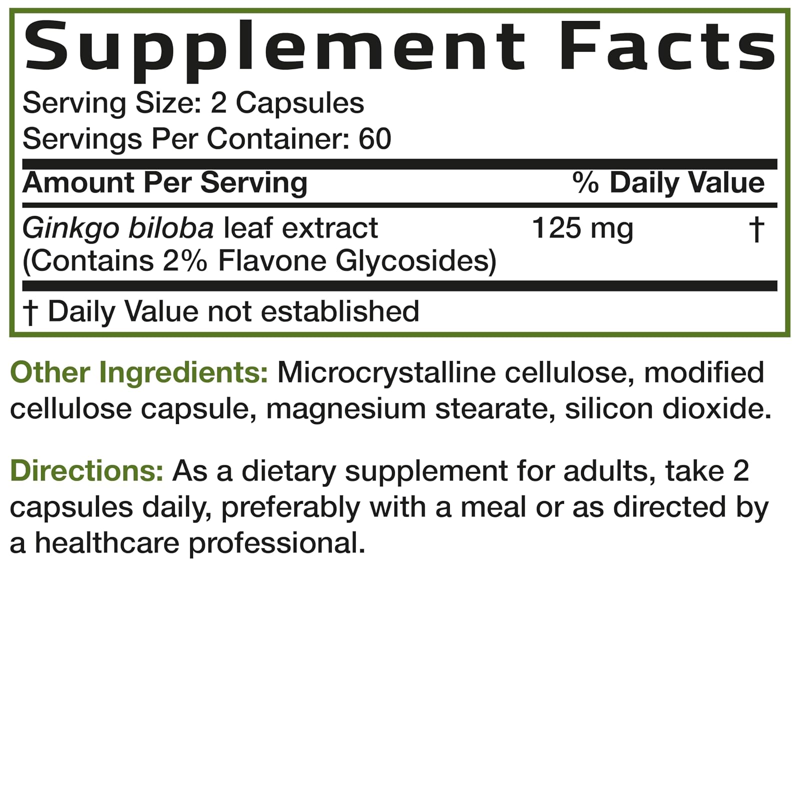 Bronson ginkgo biloba energy booster