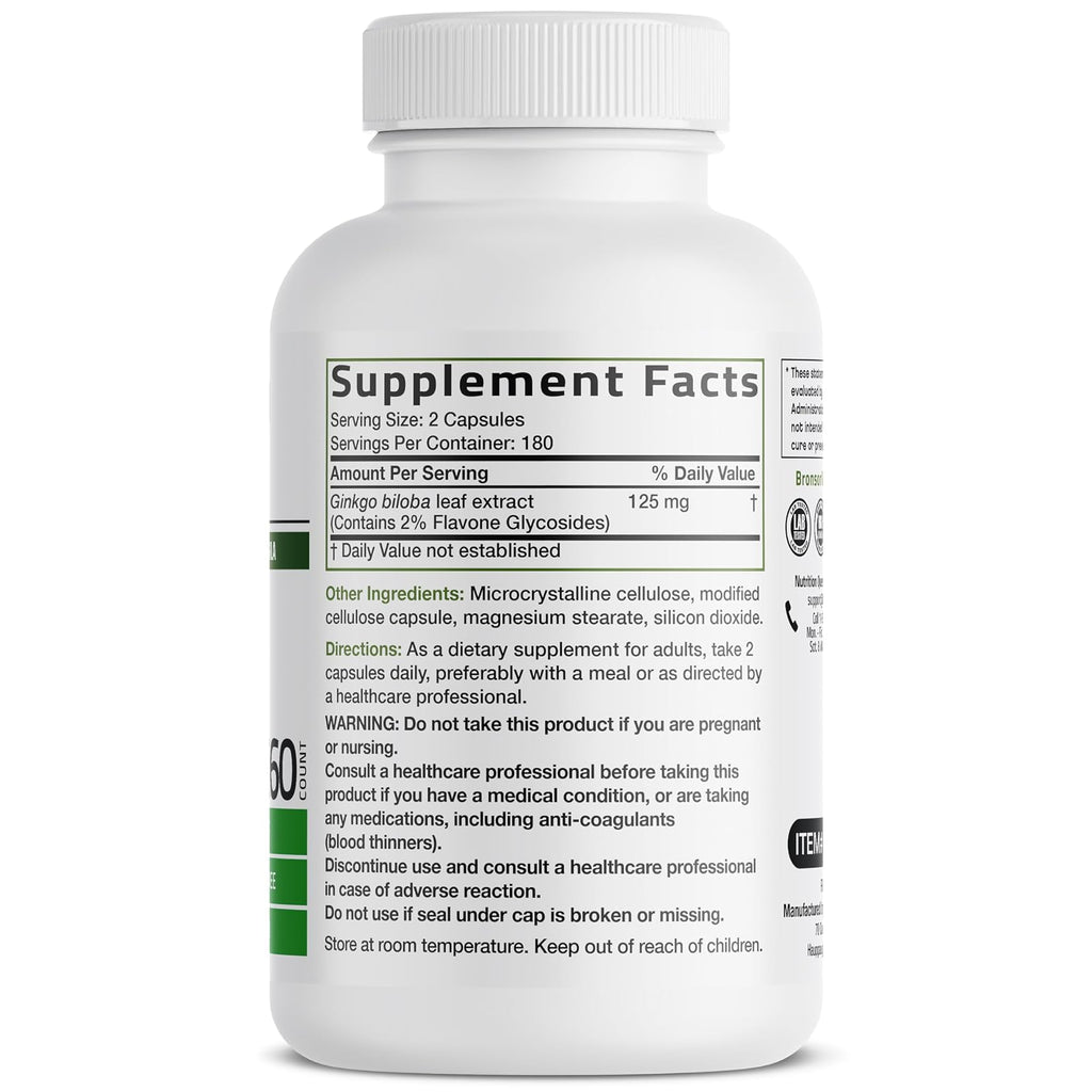 Bronson ginkgo biloba health benefits