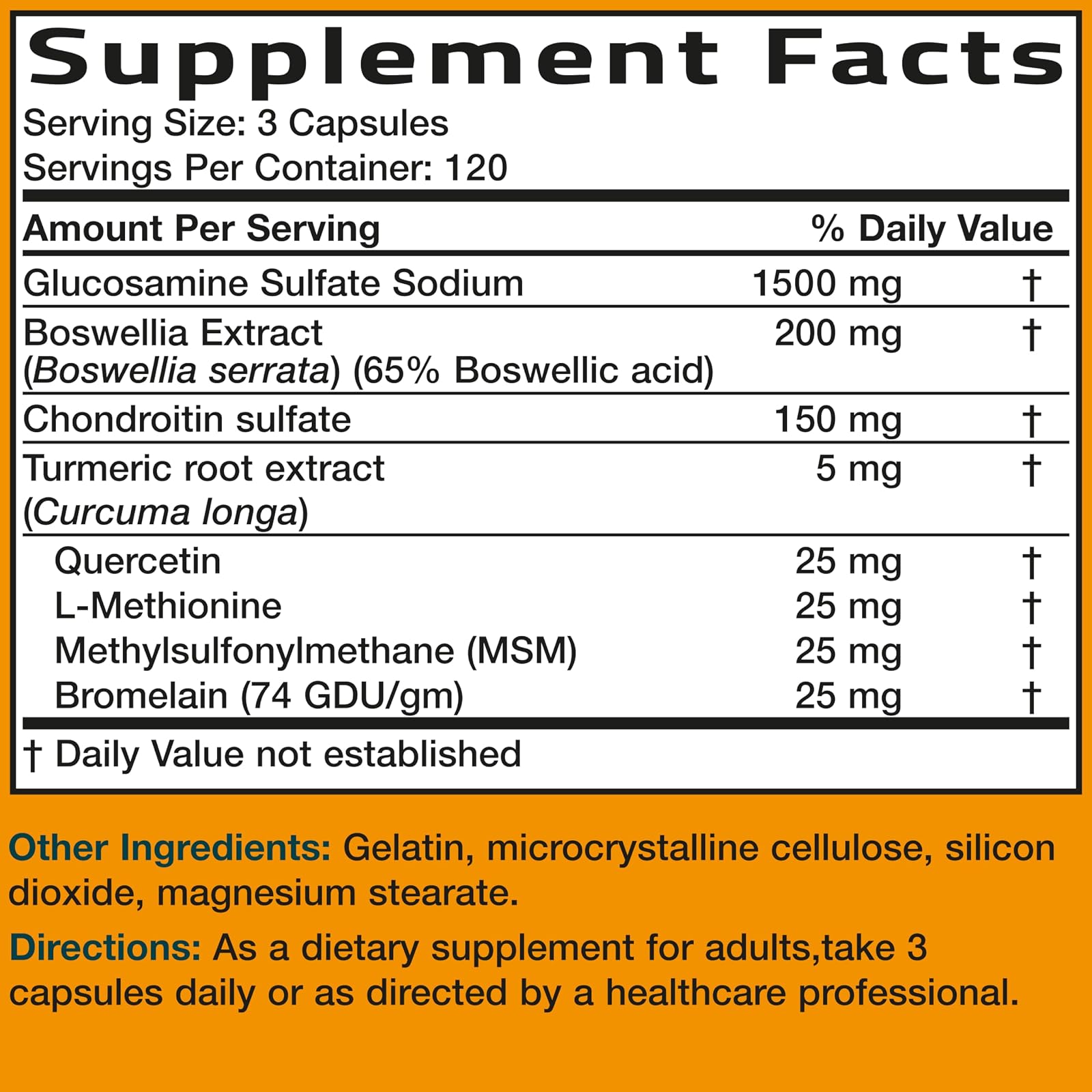 Bronson glucosamine for overall wellness