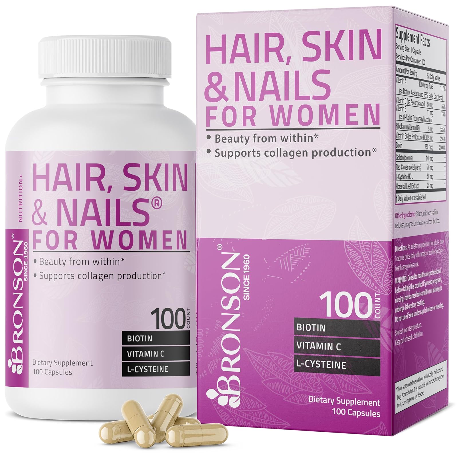 Bronson hair skin & nails capsules
