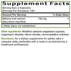 Bronson herbal bilberry dietary supplement