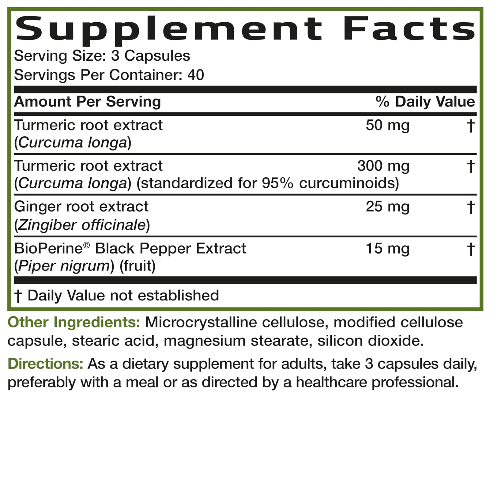 Bronson herbal supplement for digestive health
