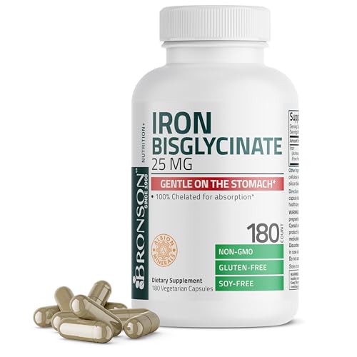 Bronson iron bisglycinate capsules