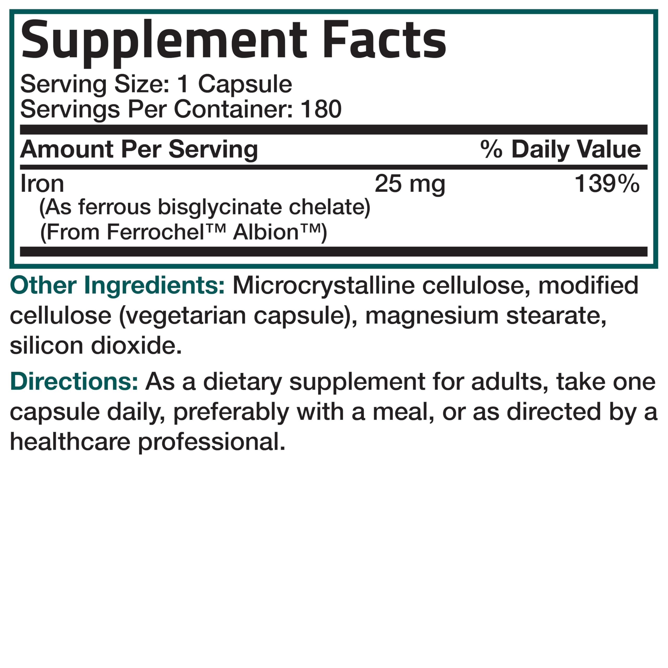 Bronson Iron Bisglycinate for immune support