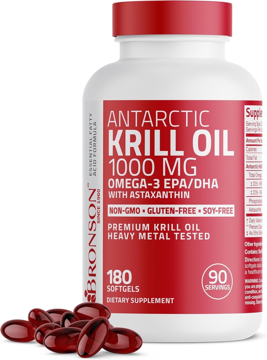 Bronson krill oil softgels 1000 mg
