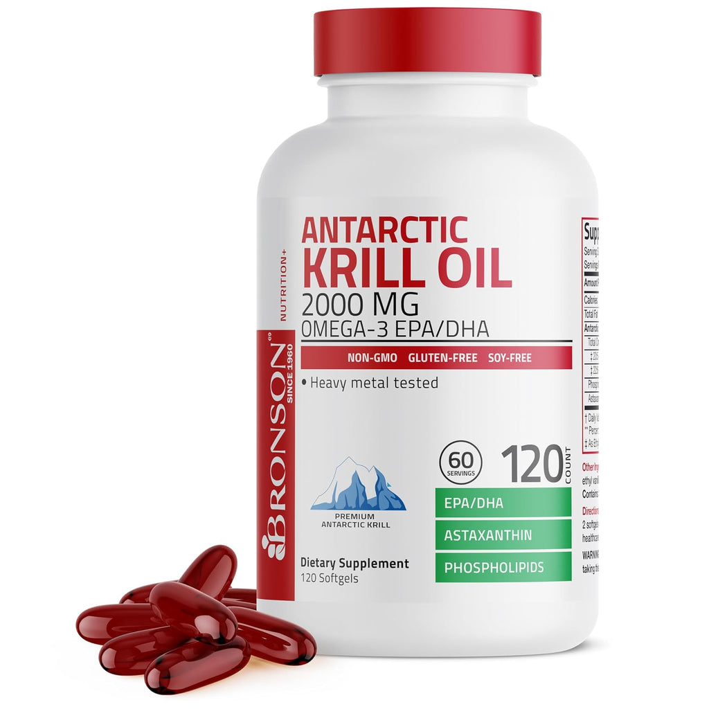 Bronson krill oil softgels 2000 mg