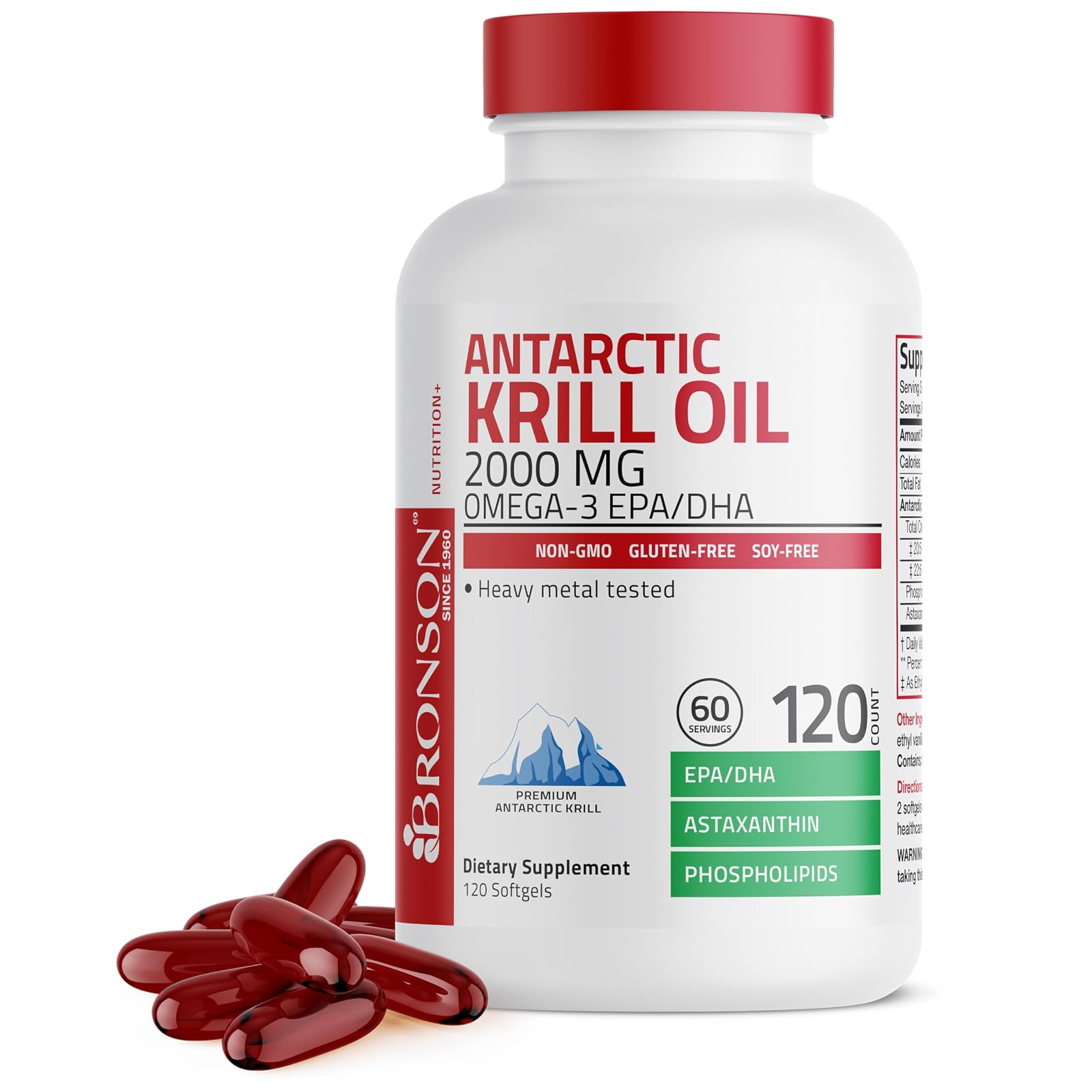 Bronson krill oil softgels 2000 mg