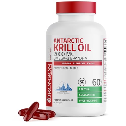 Bronson krill oil softgels for heart health