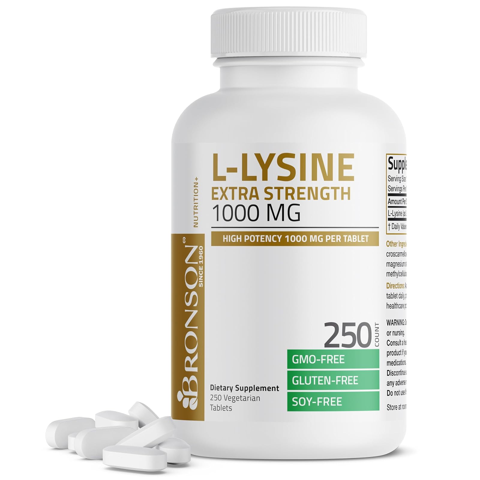 Bronson l-lysine 1000 mg tablets