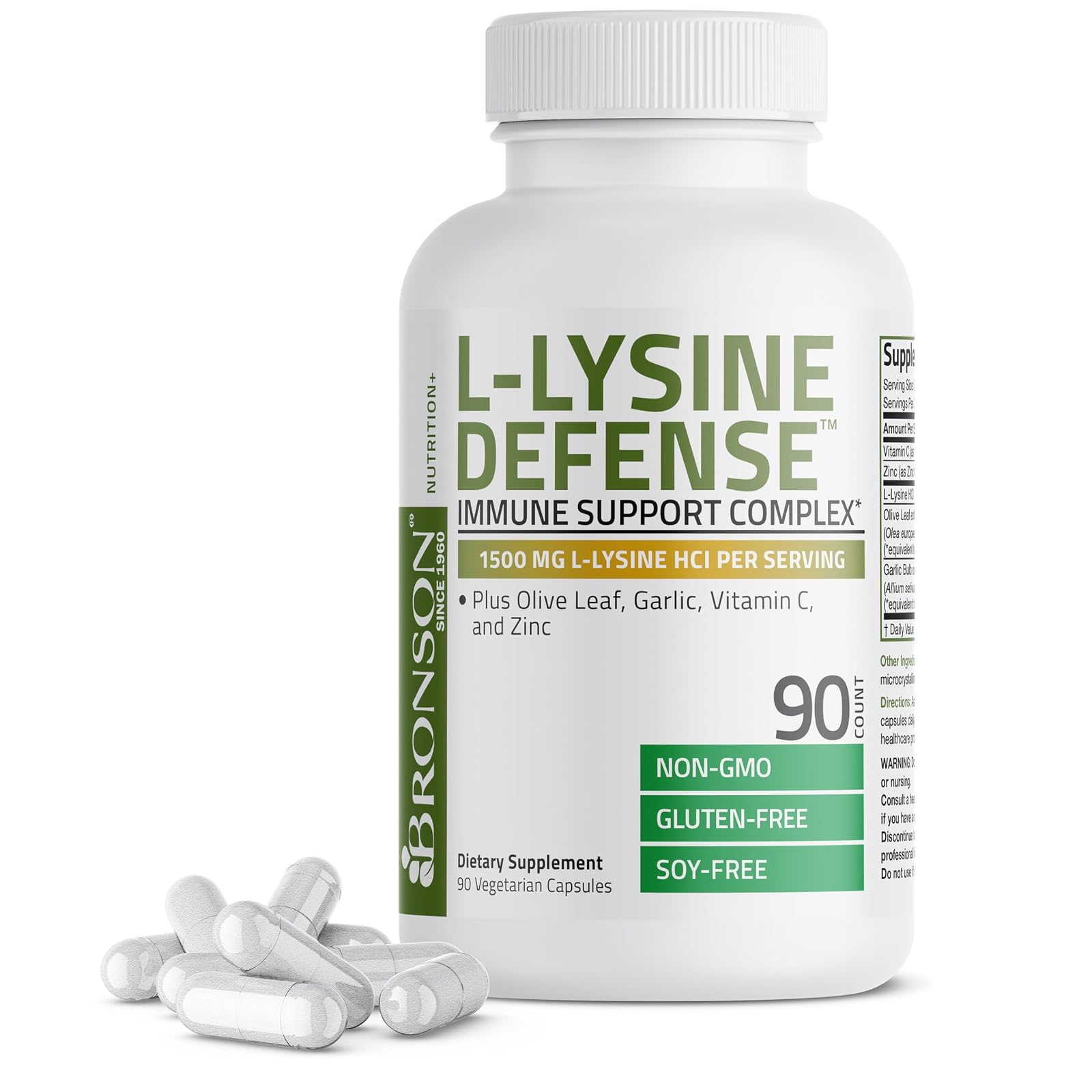 Bronson L-Lysine 1500 mg capsules