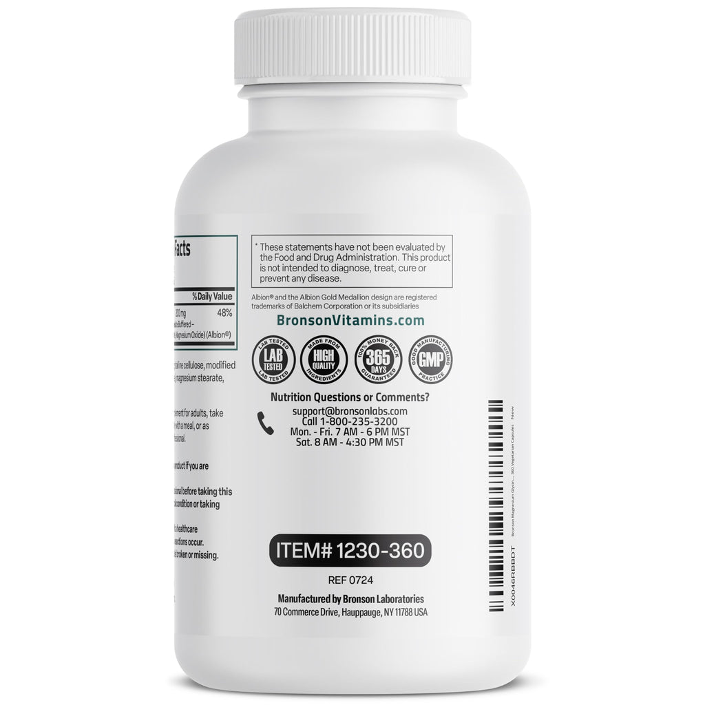 Bronson magnesium for a balanced lifestyle