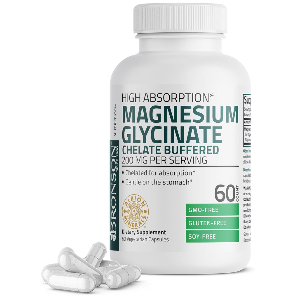 Bronson magnesium glycinate capsules