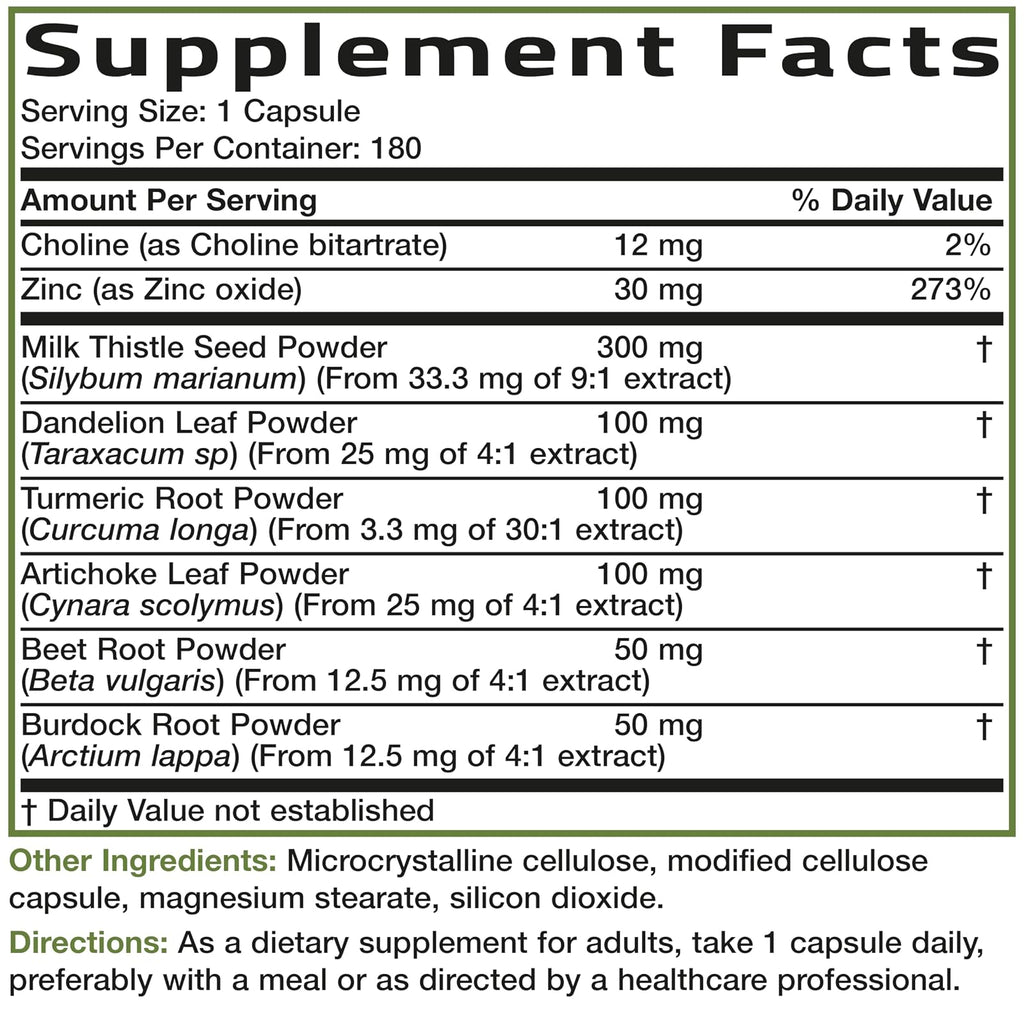 Bronson milk thistle for overall wellness