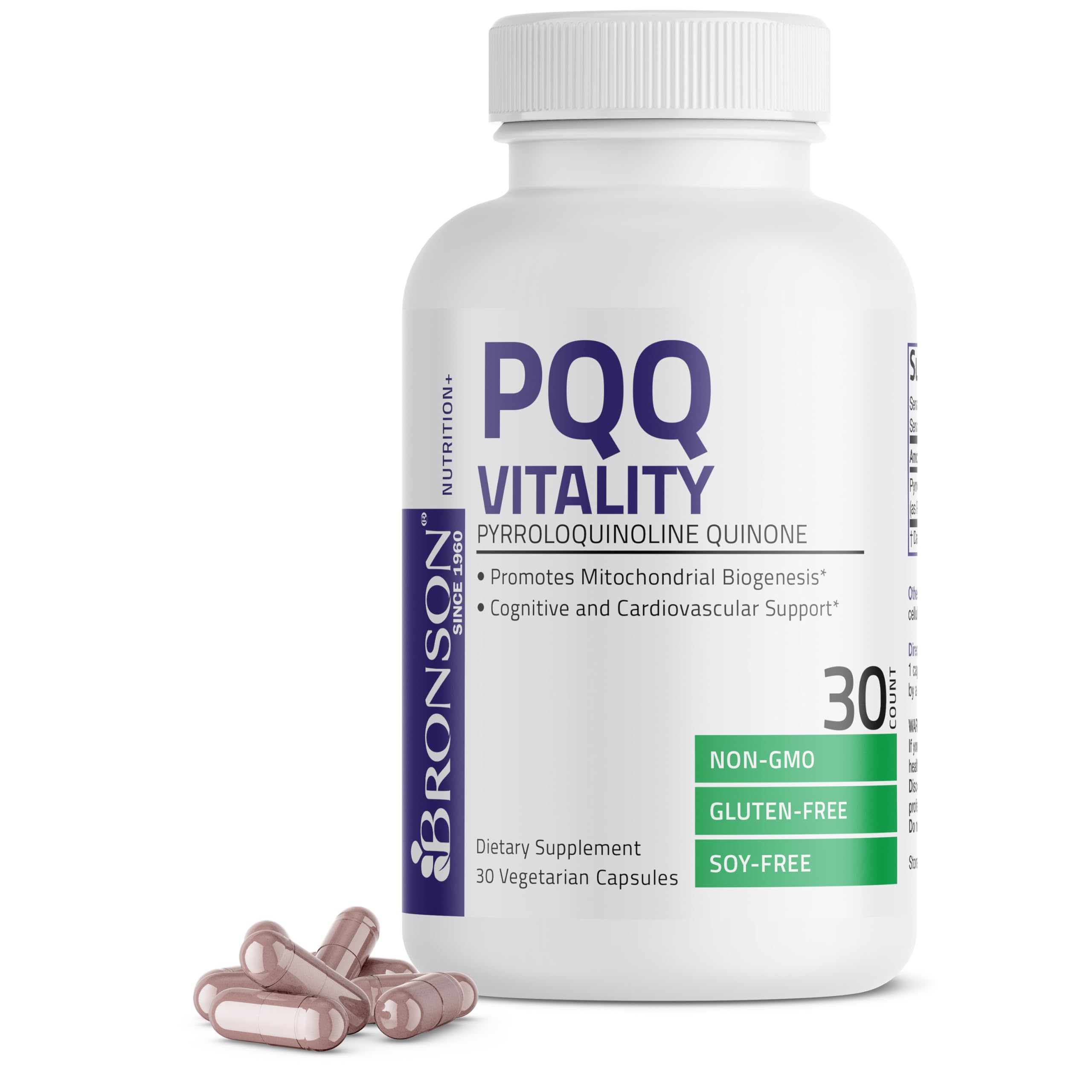 Bronson PQQ vitality supplement benefits