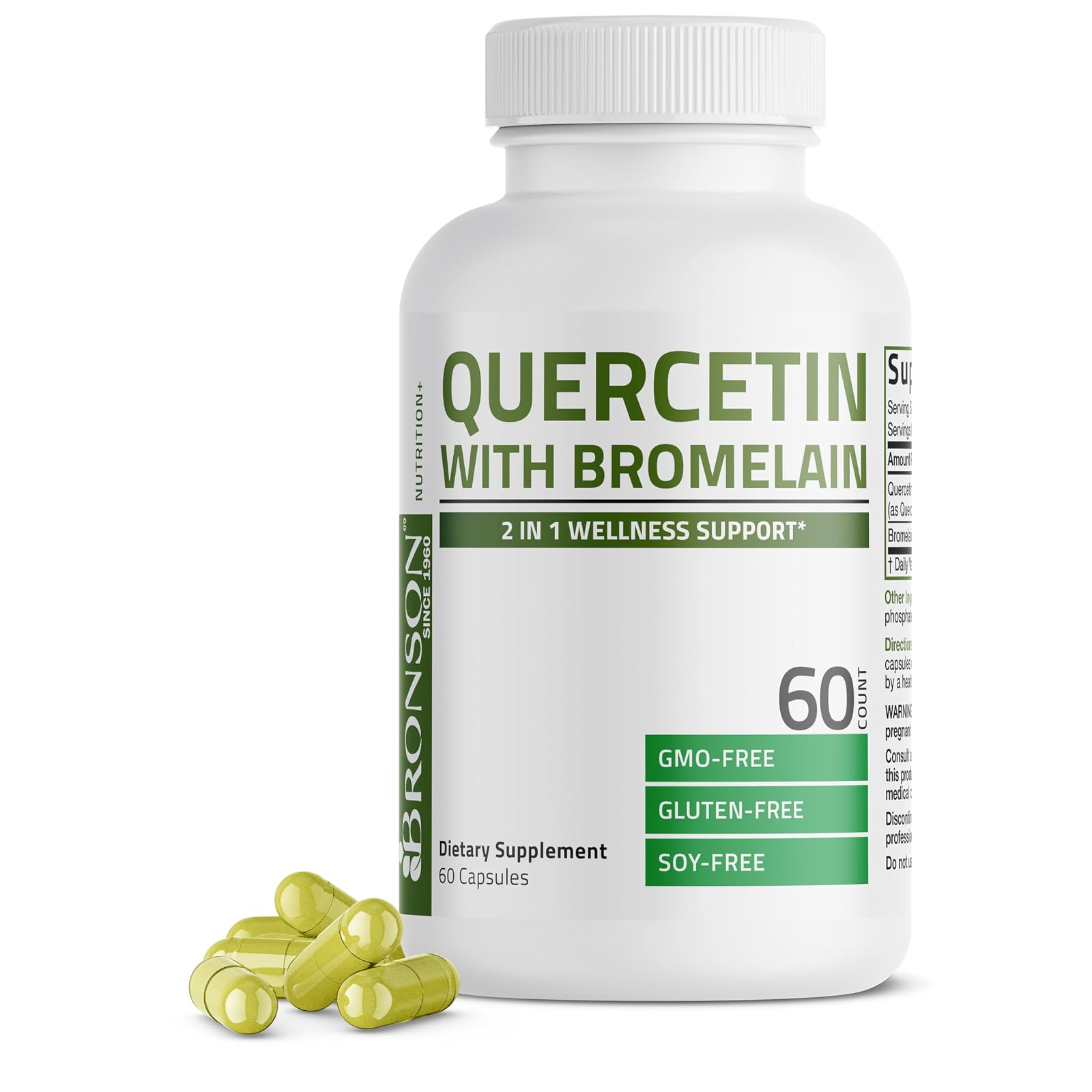 Bronson Quercetin capsules for immune support