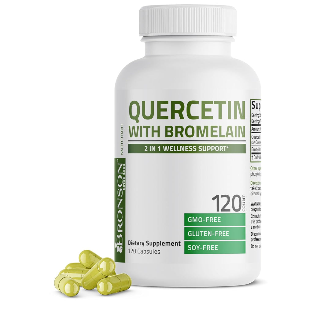Bronson Quercetin with Bromelain capsules