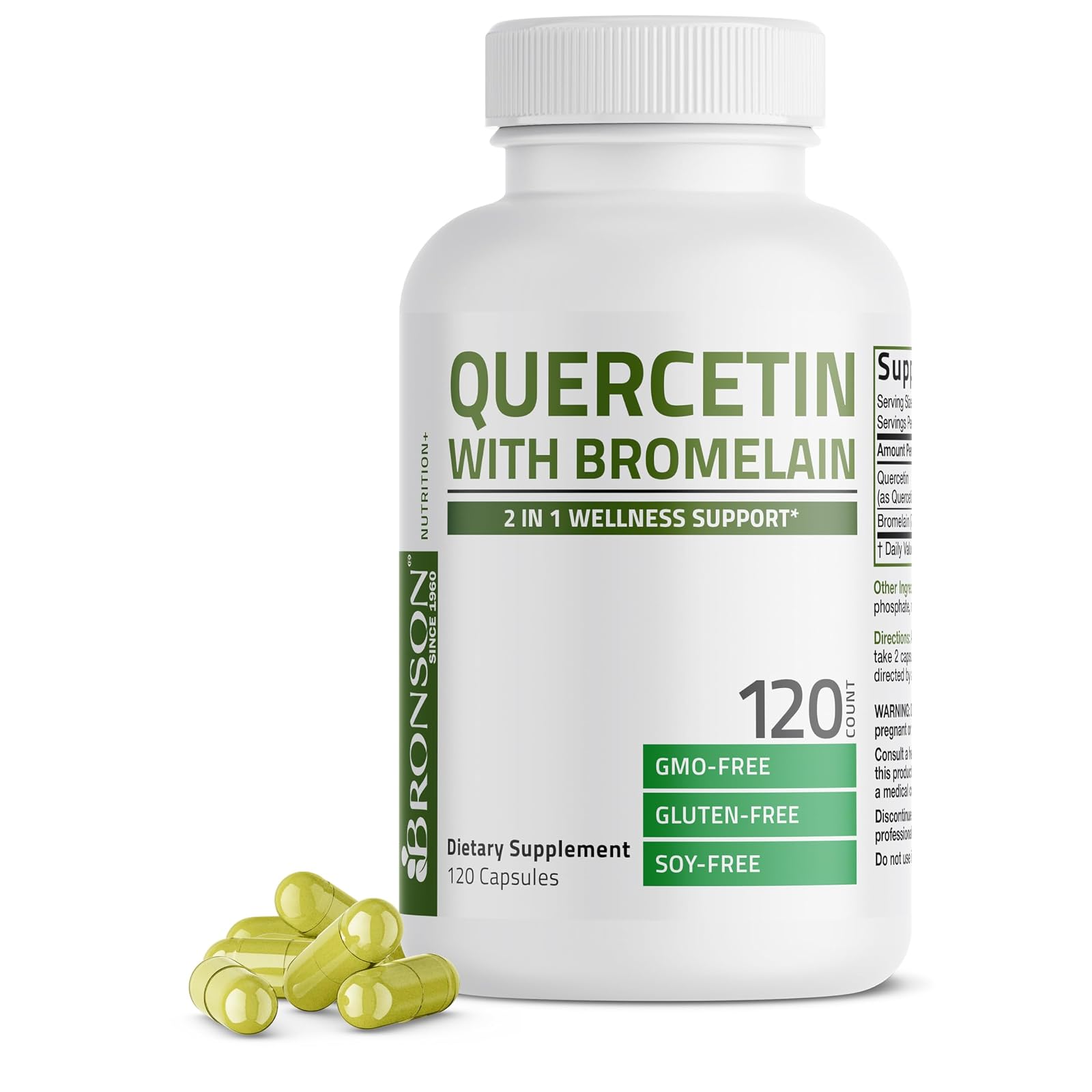 Bronson Quercetin with Bromelain capsules