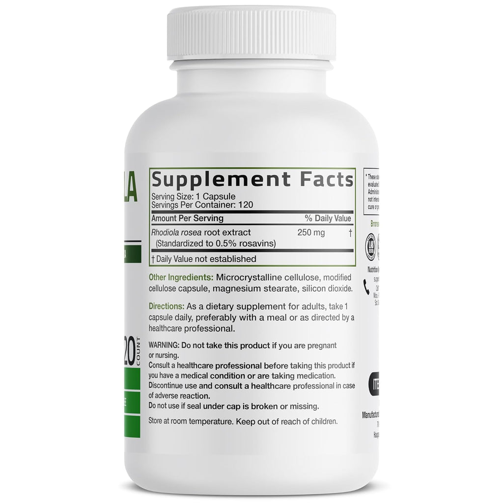 Bronson rhodiola for enhanced energy