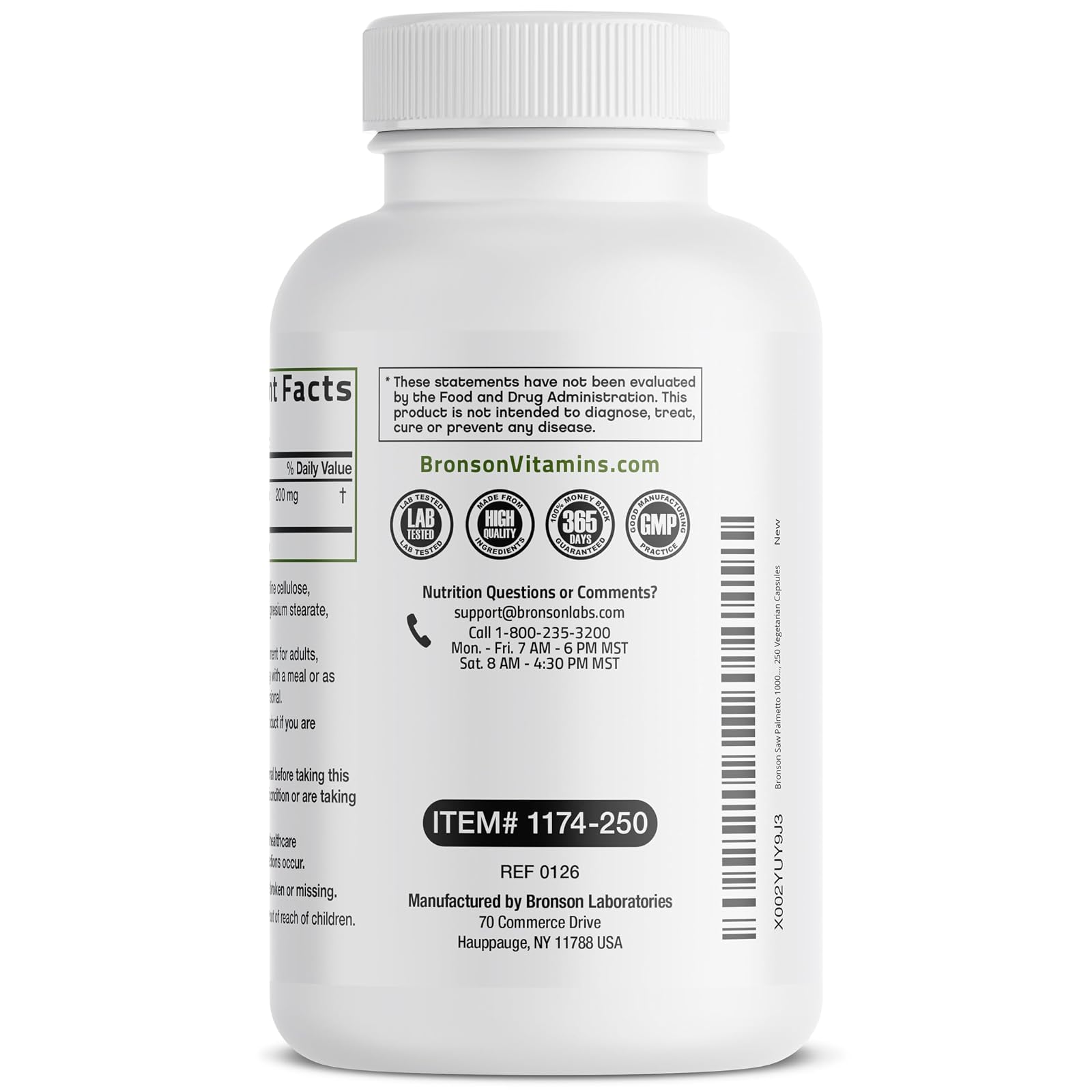 Bronson saw palmetto capsules for vitality