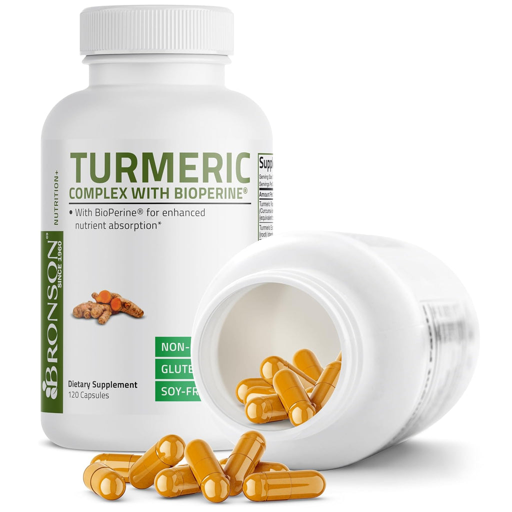 Bronson turmeric capsules with BioPerine