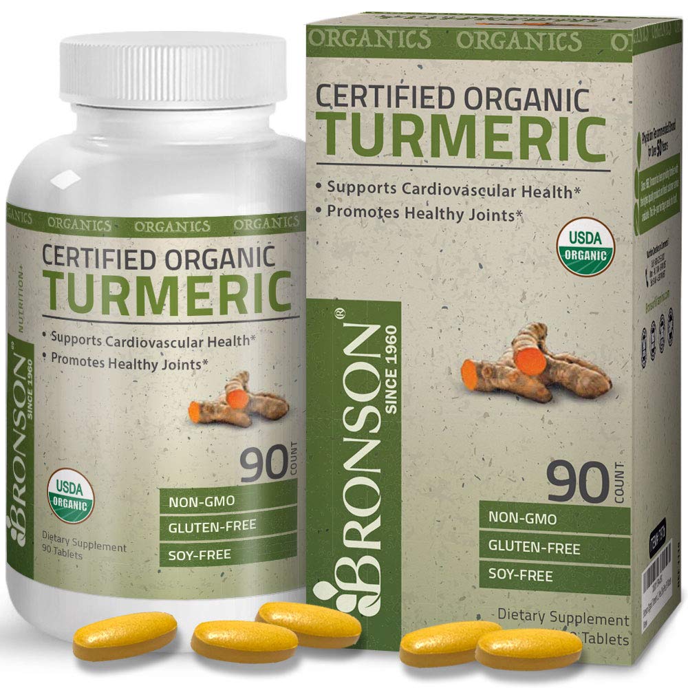 Bronson turmeric curcumin supplement tablets