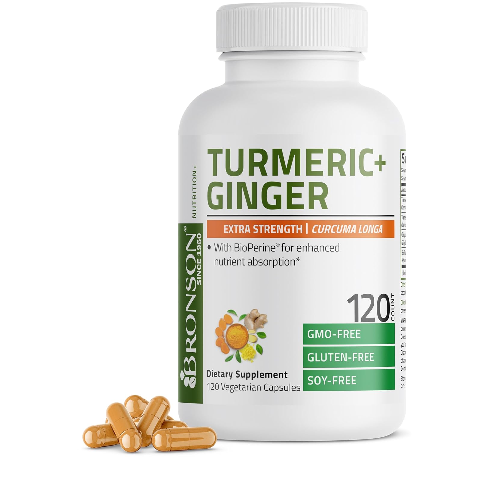 Bronson turmeric ginger capsules benefits