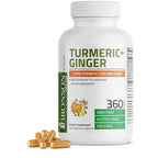 Bronson turmeric ginger capsules for wellness