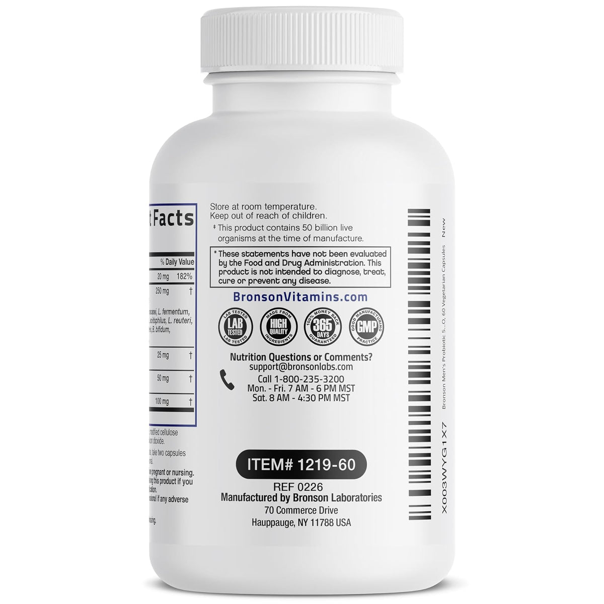 Bronson vegetarian probiotics for all ages