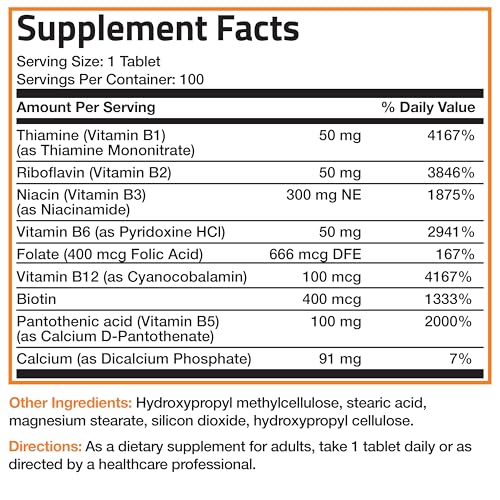 Bronson vitamin b complex benefits