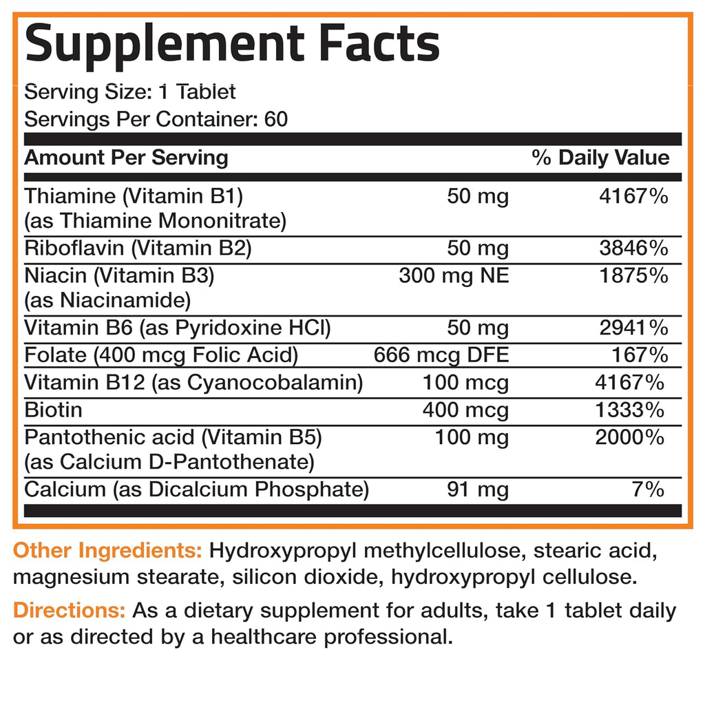 Bronson vitamin b complex for stress relief