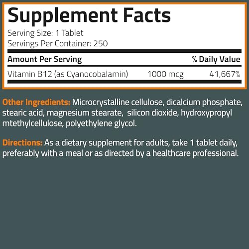 Bronson vitamin B12 for overall health