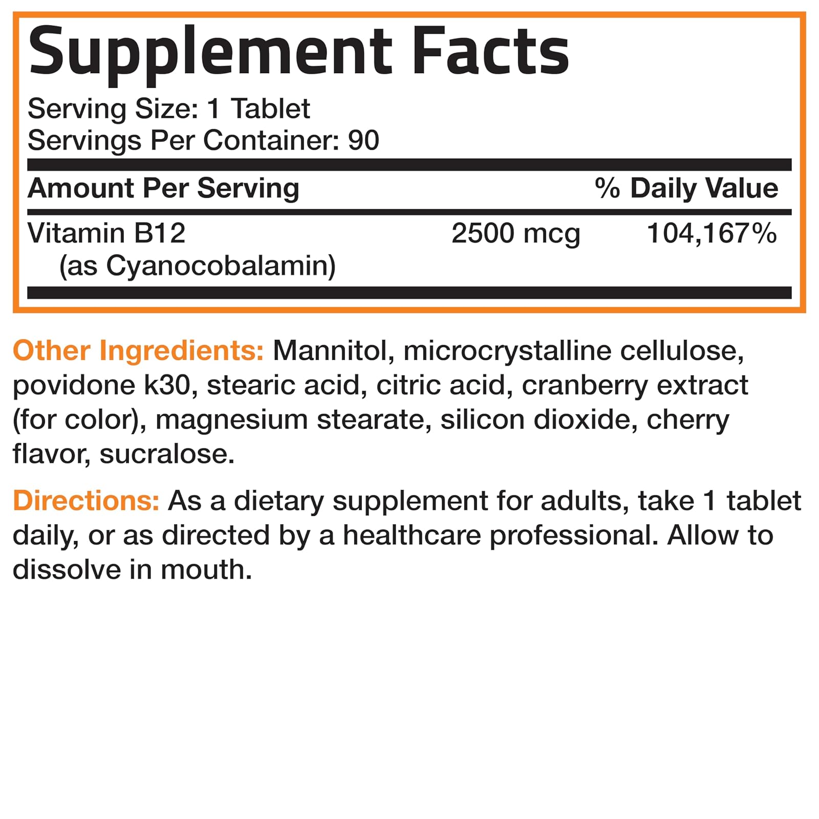 Bronson vitamin B12 for overall wellness