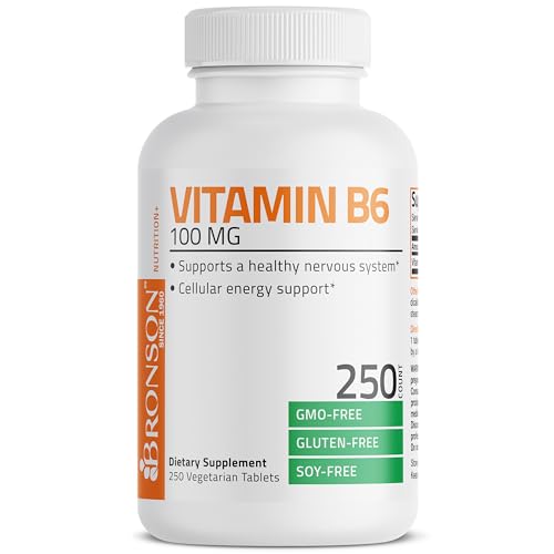 Bronson Vitamin B6 100 mg tablets