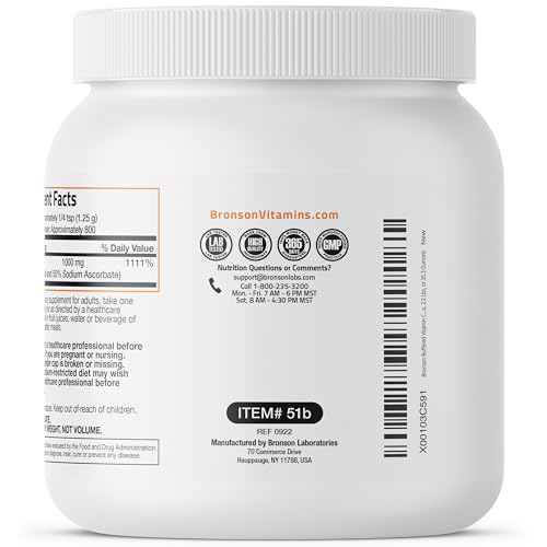Bronson vitamin C powder for skin health