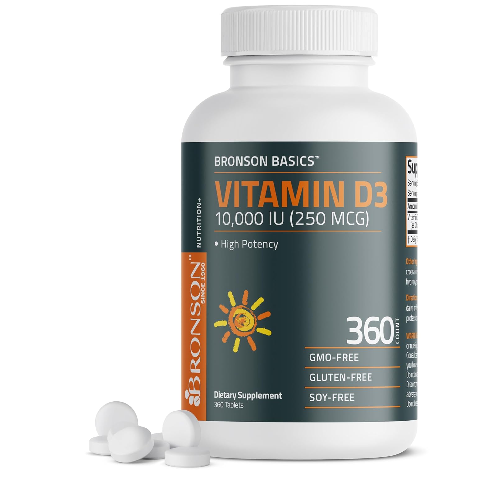 Bronson Vitamin D3 10000 IU tablets