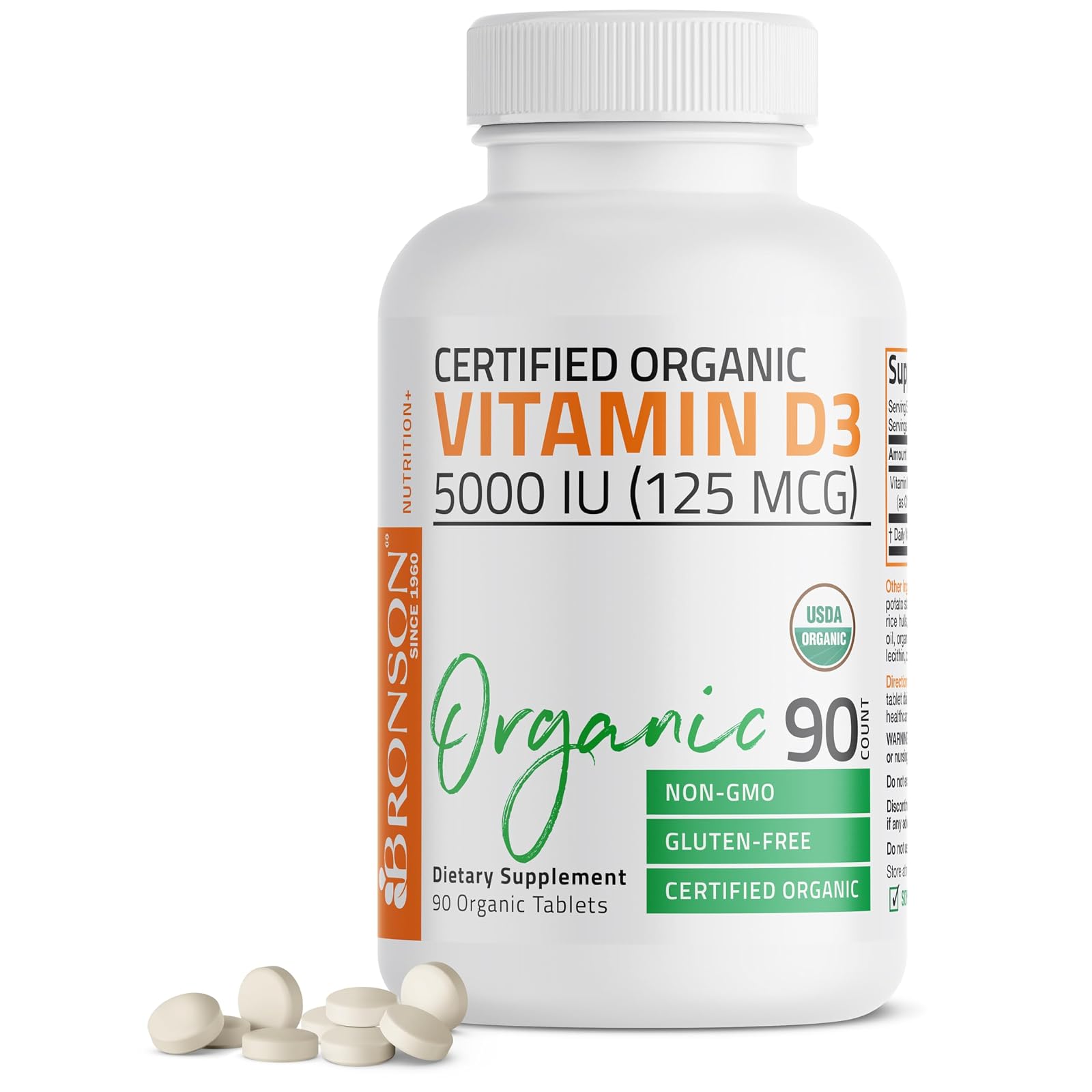 Bronson Vitamin D3 5000 IU tablets