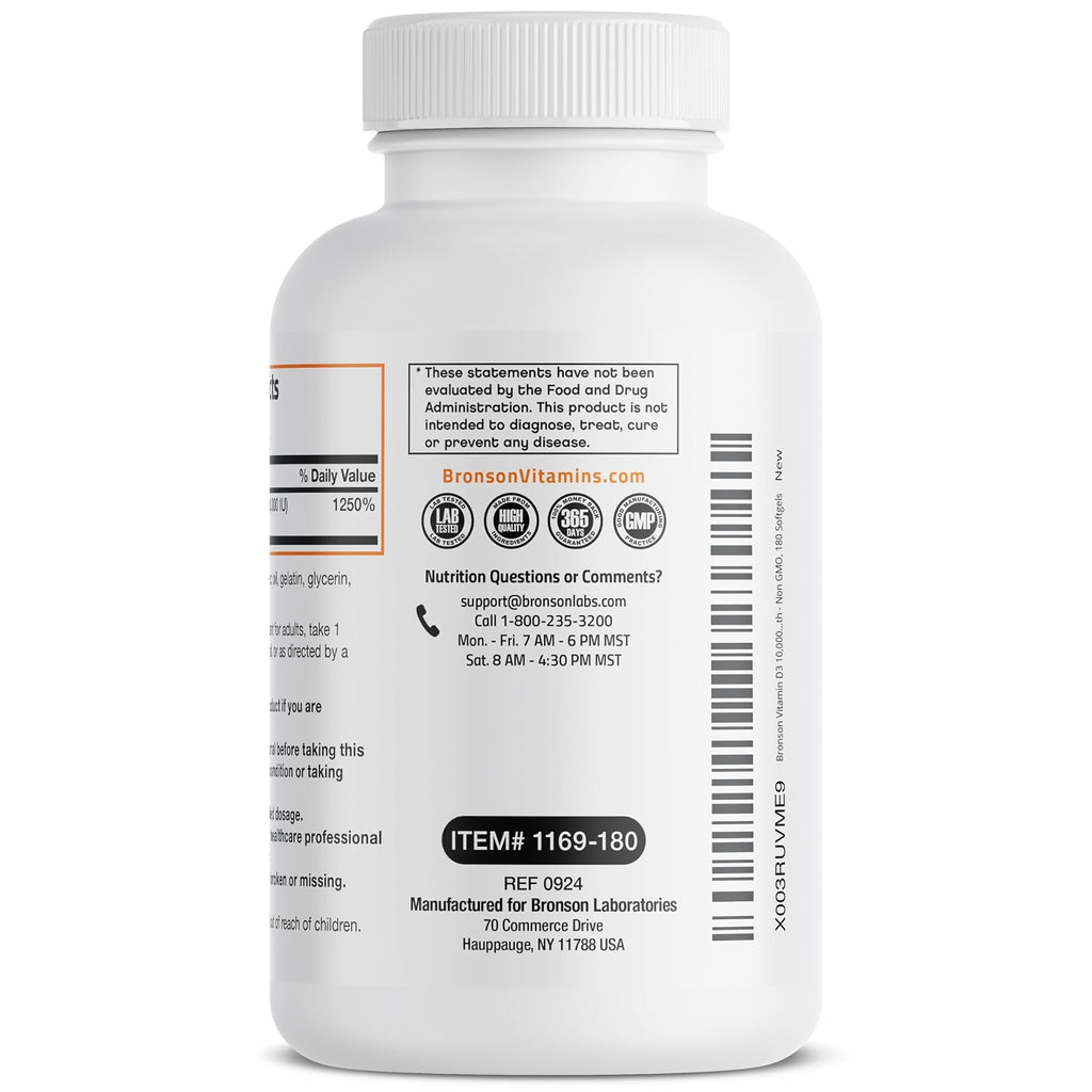 Bronson vitamin D3 for overall wellness